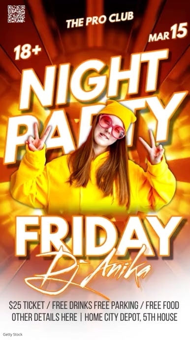 Copy of Night Party Video | PosterMyWall