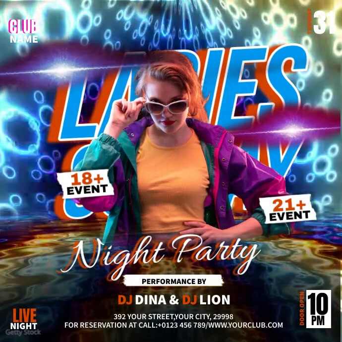 Night Party Video Template | PosterMyWall