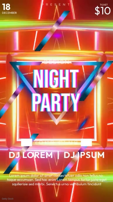 Night Party Video Template | PosterMyWall