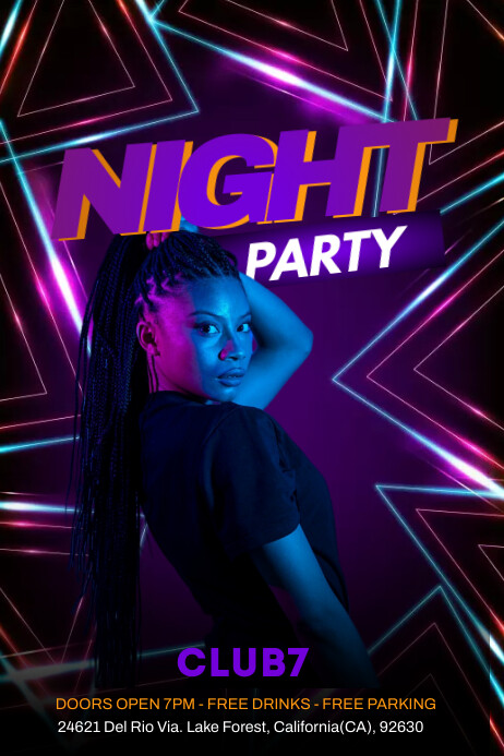 Night Party Video Template | PosterMyWall