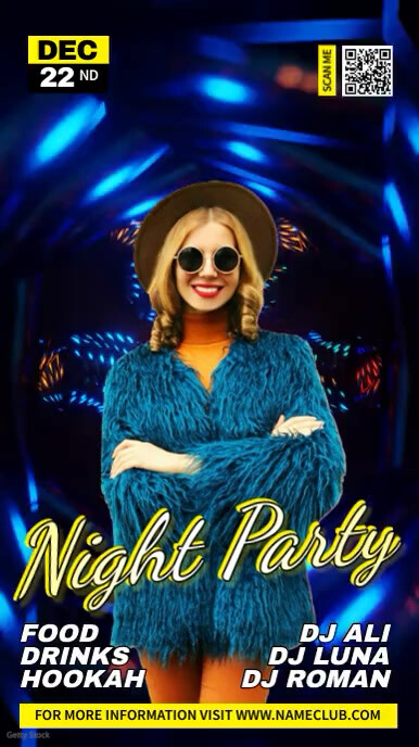 Night Party Video Template | PosterMyWall