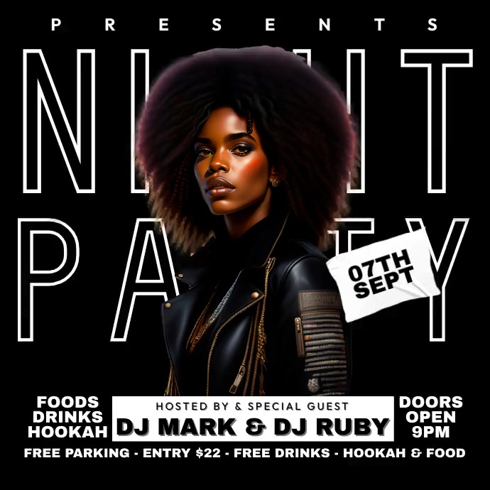 Plantilla de Night Party Video Template | PosterMyWall