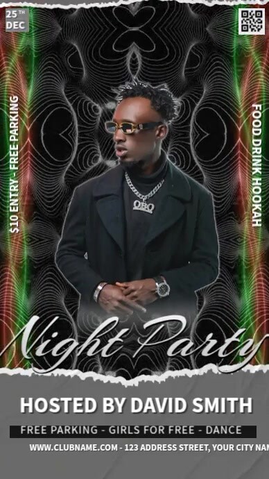 Night Pary Video Template | PosterMyWall