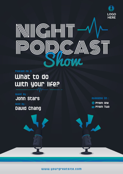 Copy of Night Podcast | PosterMyWall