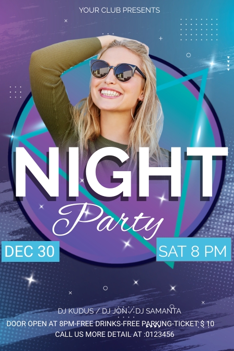 Copy of NIGHT POSTER | PosterMyWall