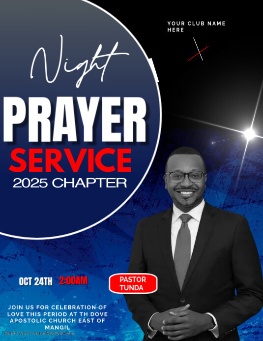 Copy of night prayer service | PosterMyWall