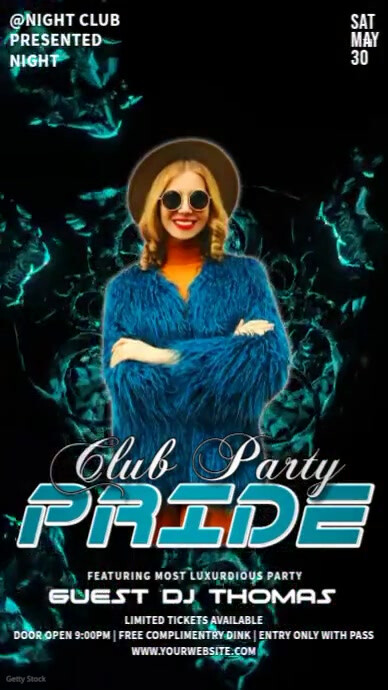 Night Pride Party Video Template | PosterMyWall