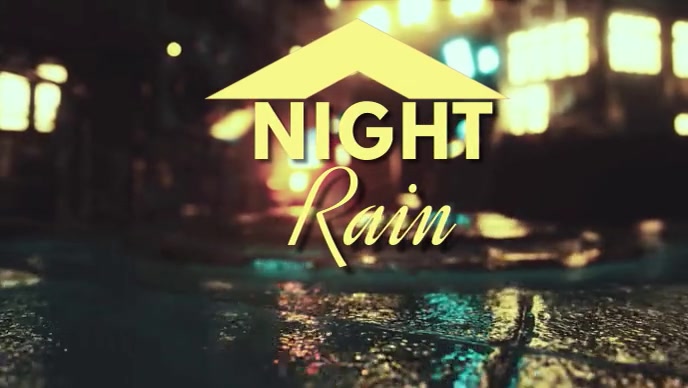 Night Rain Template | PosterMyWall
