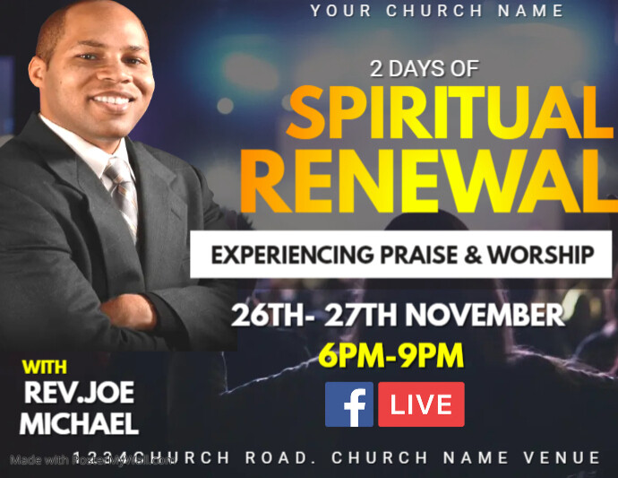 Copy of Night revival Template | PosterMyWall