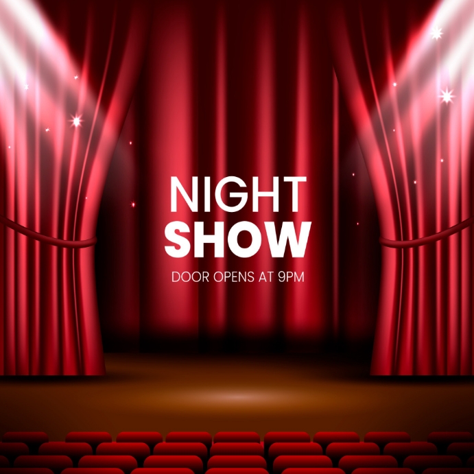Night show design flyer template | PosterMyWall