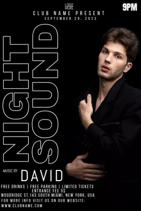 Night Sound Template | PosterMyWall