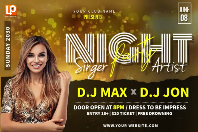 Night Video Party Template | PosterMyWall