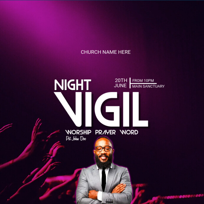 night vigil Template | PosterMyWall