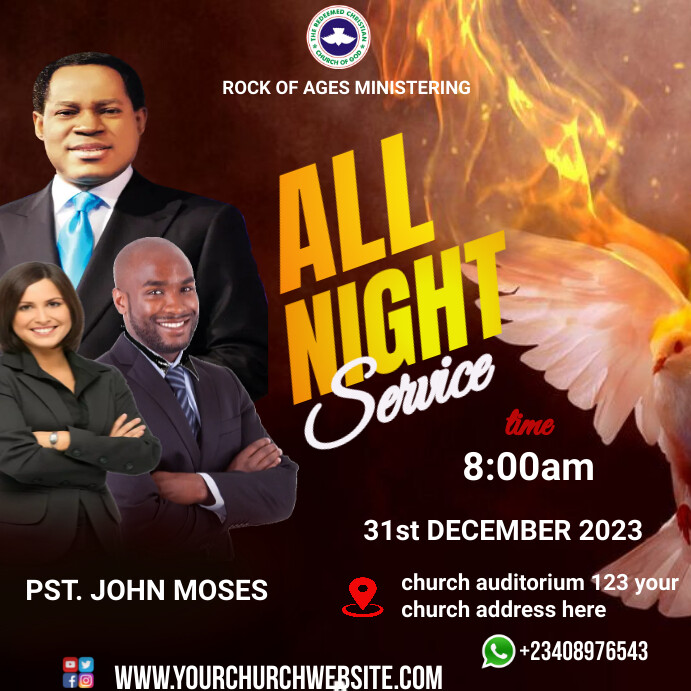 NIGHT VIGIL Template | PosterMyWall