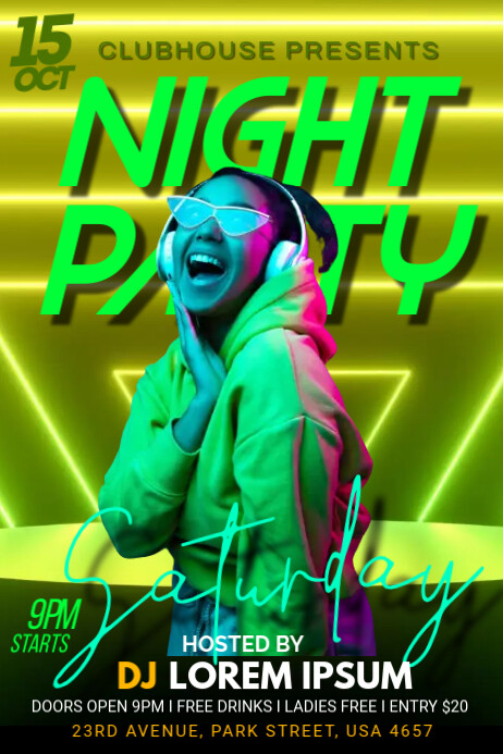 night.a Template | PosterMyWall