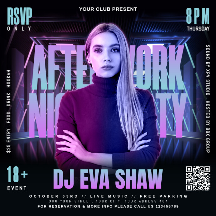 Plantilla de Nightclub Flyer | PosterMyWall