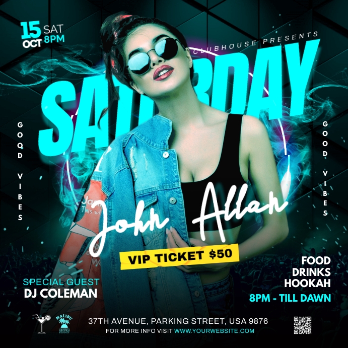 nightclub flyer Template | PosterMyWall