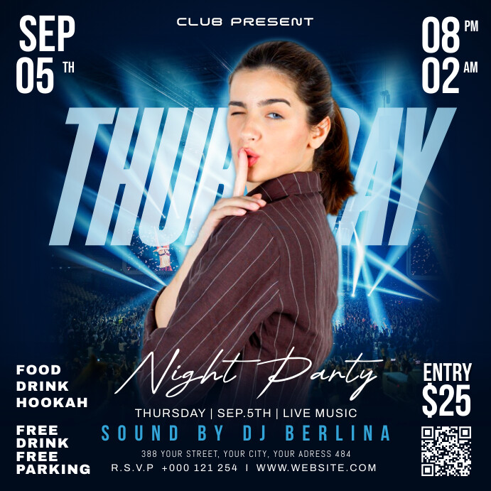 Nightclub Flyer Template | PosterMyWall