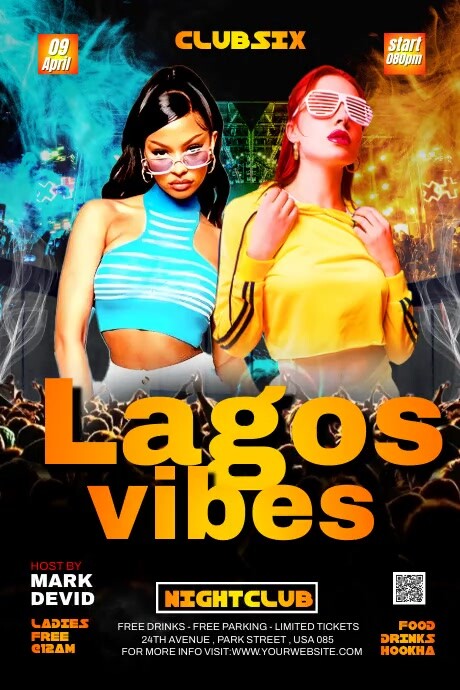 Plantilla de Nightclub party flyer | PosterMyWall
