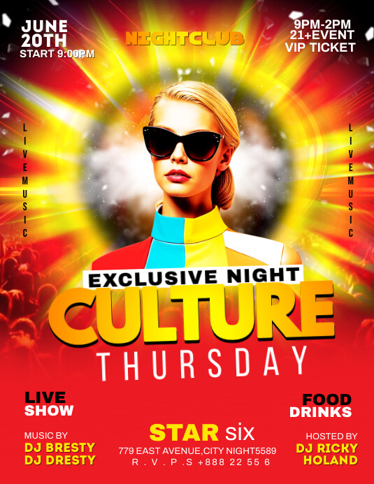 Nightclub Party Flyer Template | PosterMyWall