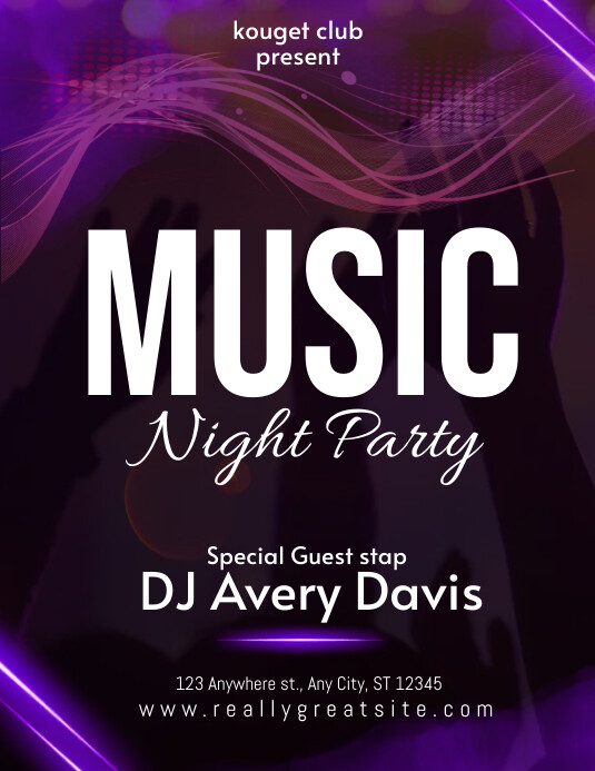 Nightclub Party Flyer Template | PosterMyWall