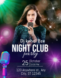 Nightclub Party Flyer Template | PosterMyWall