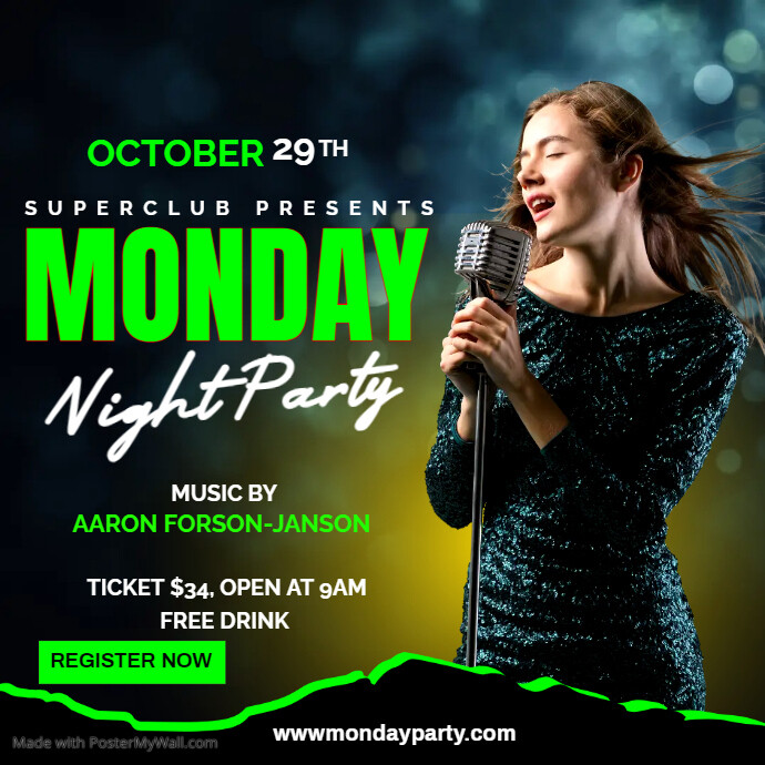 Plantilla de Nightclub Party Flyer Template | PosterMyWall