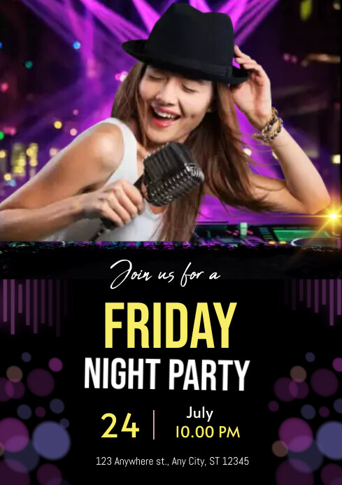 Plantilla de Nightclub Party Flyer Template | PosterMyWall
