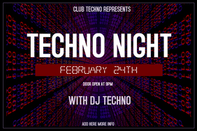 Techno Night Flyer Template | PosterMyWall