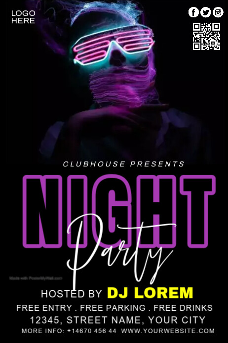 nightparty.a Template | PosterMyWall