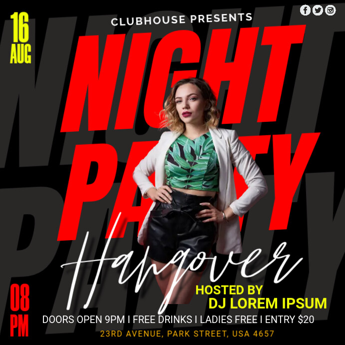 nightparty.a Template | PosterMyWall