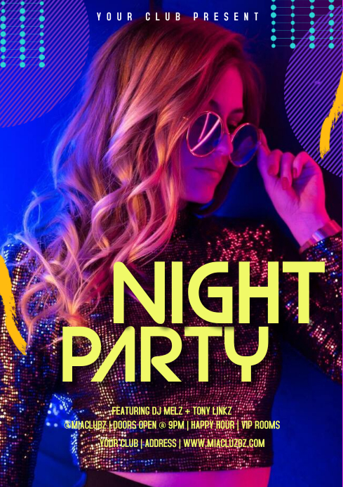 Nights Party Flyer Template | PosterMyWall