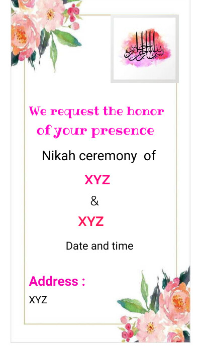 Copy of Nikah Card | PosterMyWall