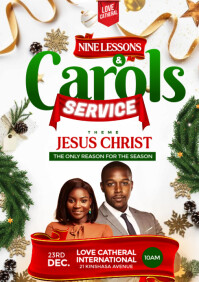 Nine Lessons and Carol Design Template | PosterMyWall