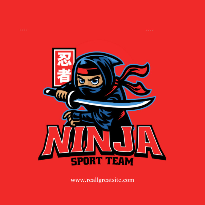 Copy of Ninja sport team logo | PosterMyWall