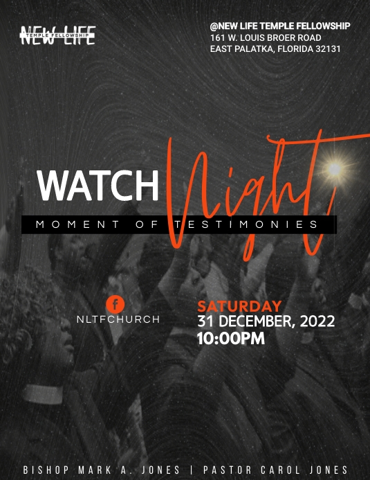 NLTF Night Watch 2023 Template | PosterMyWall