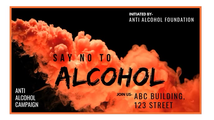 no alcohol campaign Template | PosterMyWall