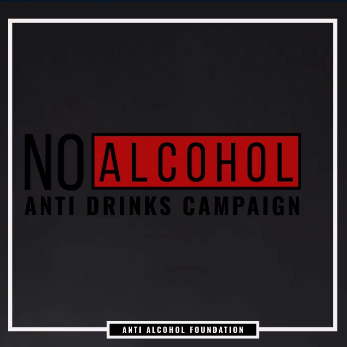 Copy of No alcohol event Template | PosterMyWall