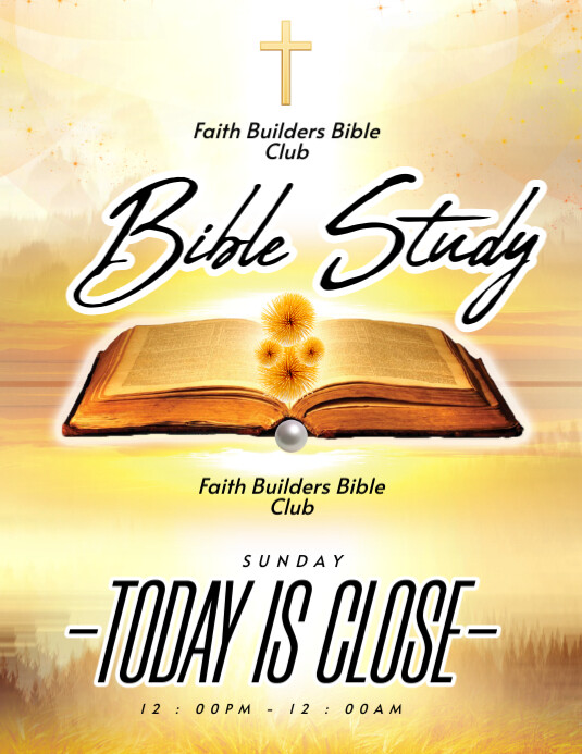 Copy of No Bible Study Notice | PosterMyWall