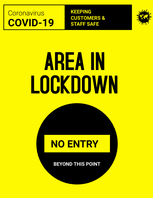 no entry flyer Template | PosterMyWall