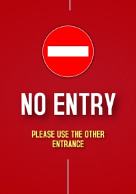 No backpacks allowed door sign printable a4 Template | PosterMyWall