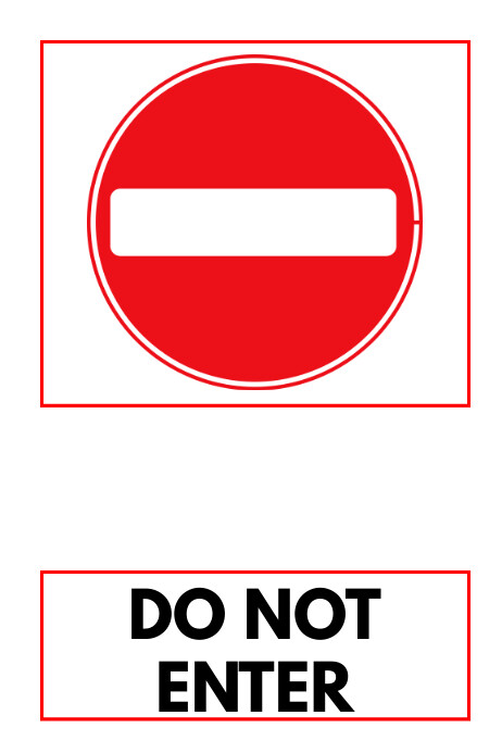 NO ENTRY sign board Template | PosterMyWall