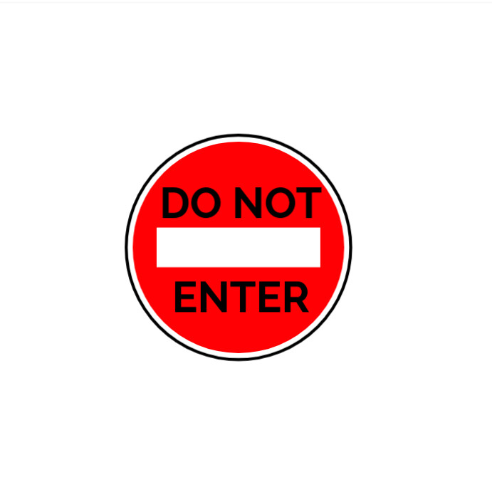 Modèle No- Entry-sign-design Template | PosterMyWall