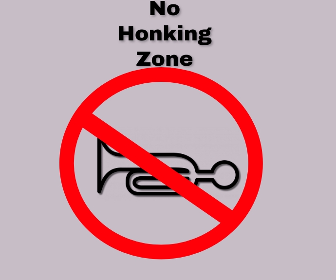 no honking sound zone template | PosterMyWall