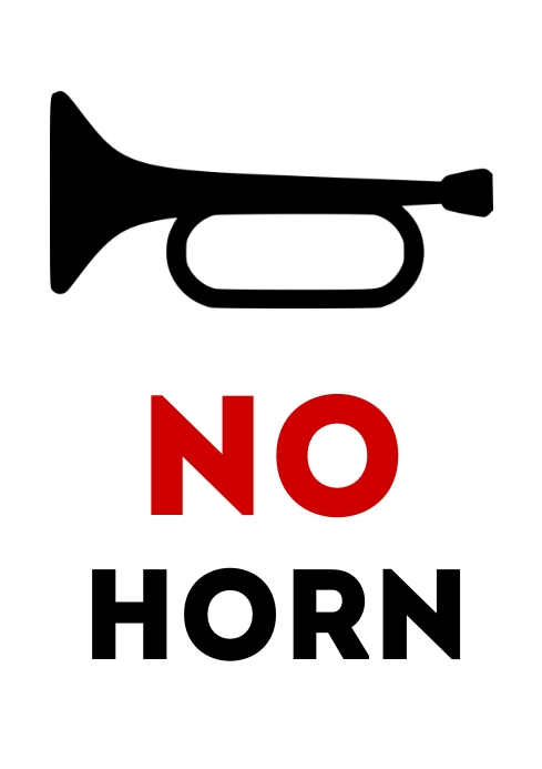 no horn Template | PosterMyWall