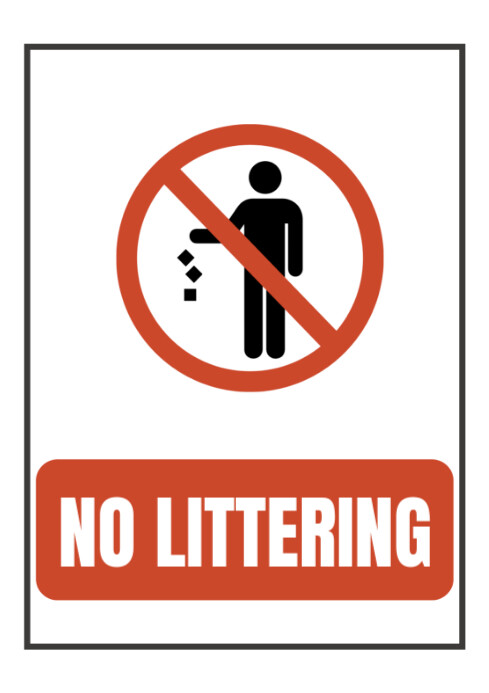 no littering Template | PosterMyWall