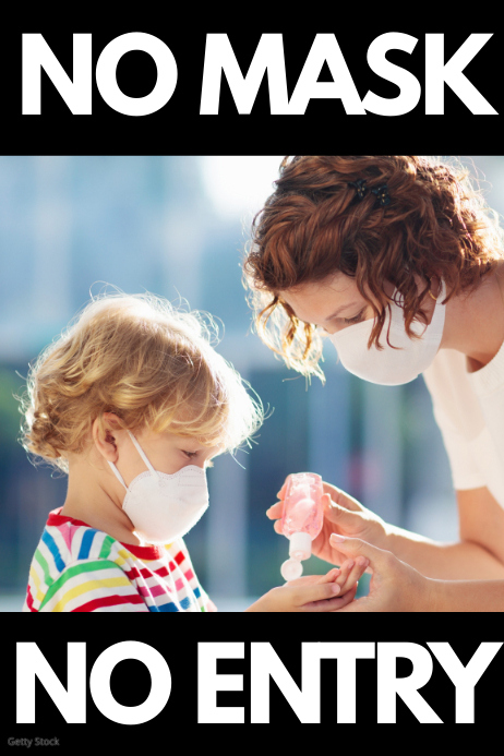 No Mask No Entry Poster Template | PosterMyWall