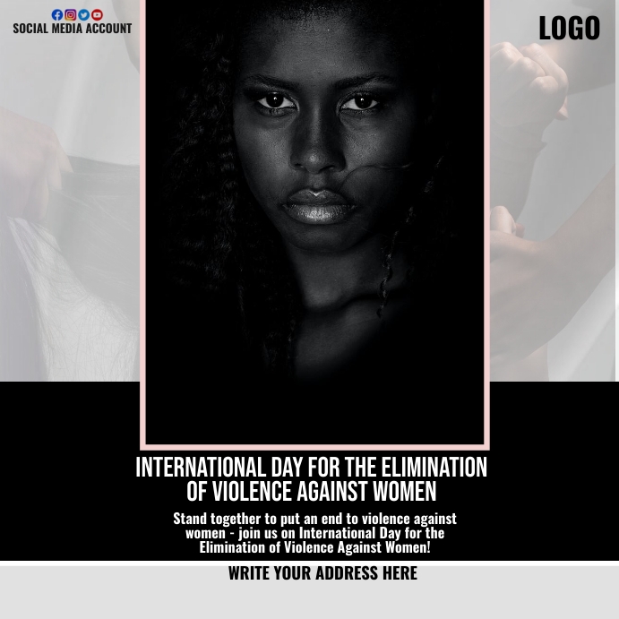 No more Violence Against Women Template | PosterMyWall