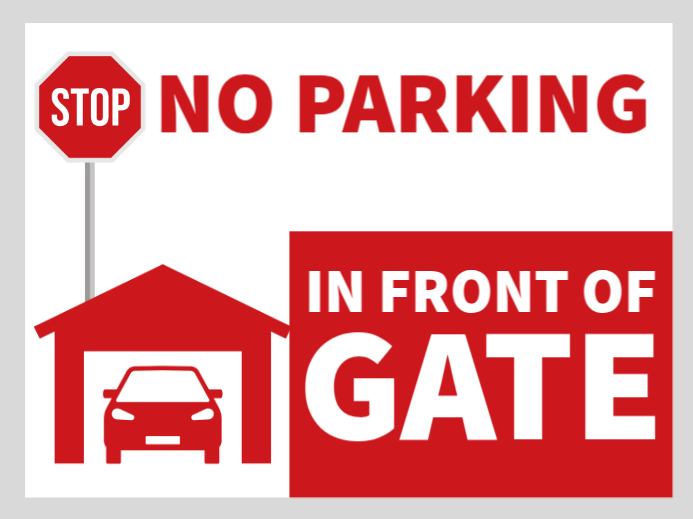 No Parking Sign Template | PosterMyWall