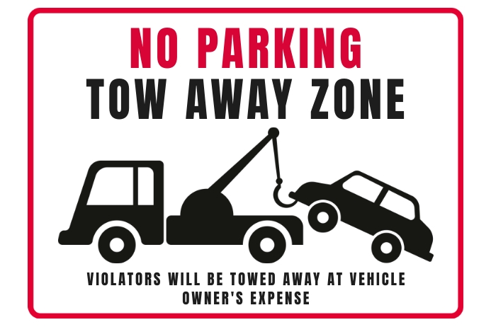 No Parking Sign Poster Template | PosterMyWall